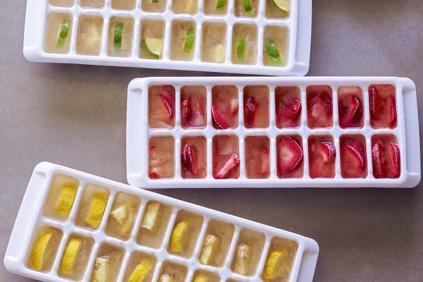 Lemonade Iced Tea Ice Cubes - What's Gaby Cooking