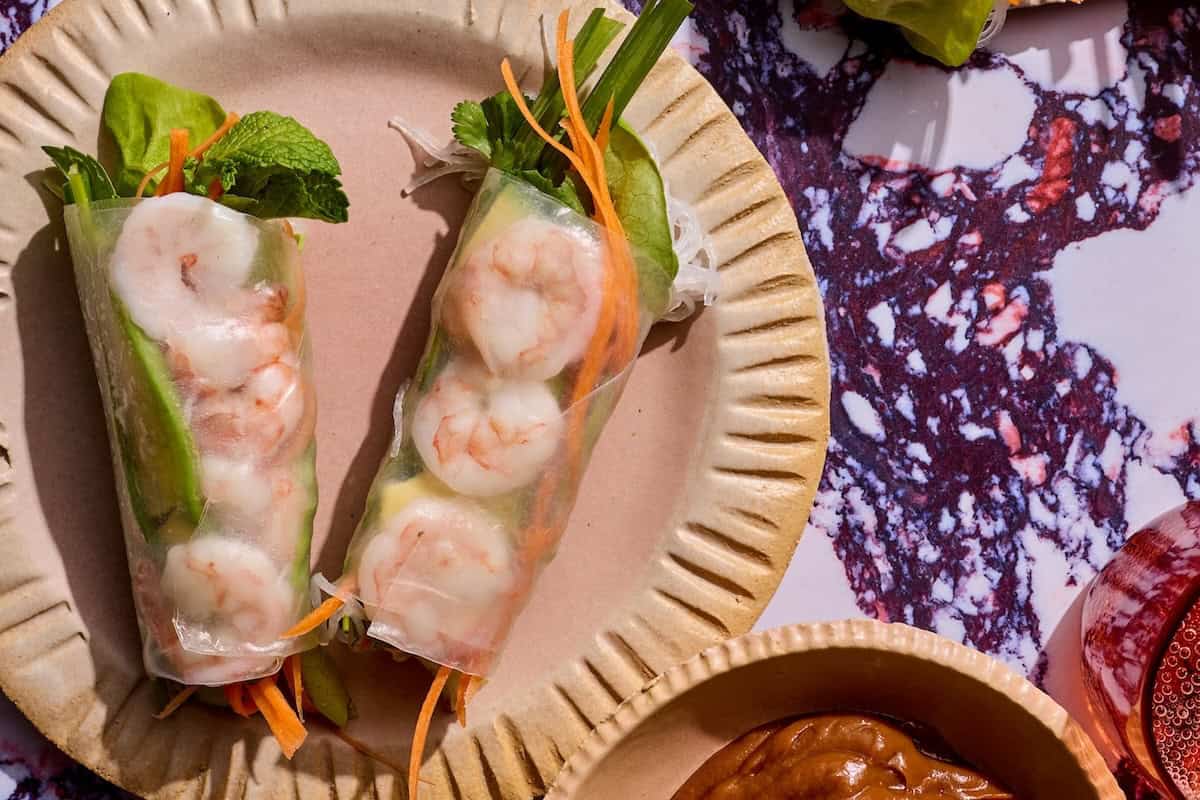 Avocado Shrimp Spring Rolls - What's Gaby Cooking