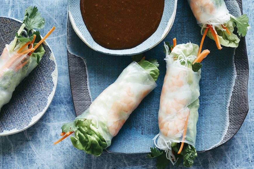 Avocado Shrimp Spring Rolls - What's Gaby Cooking