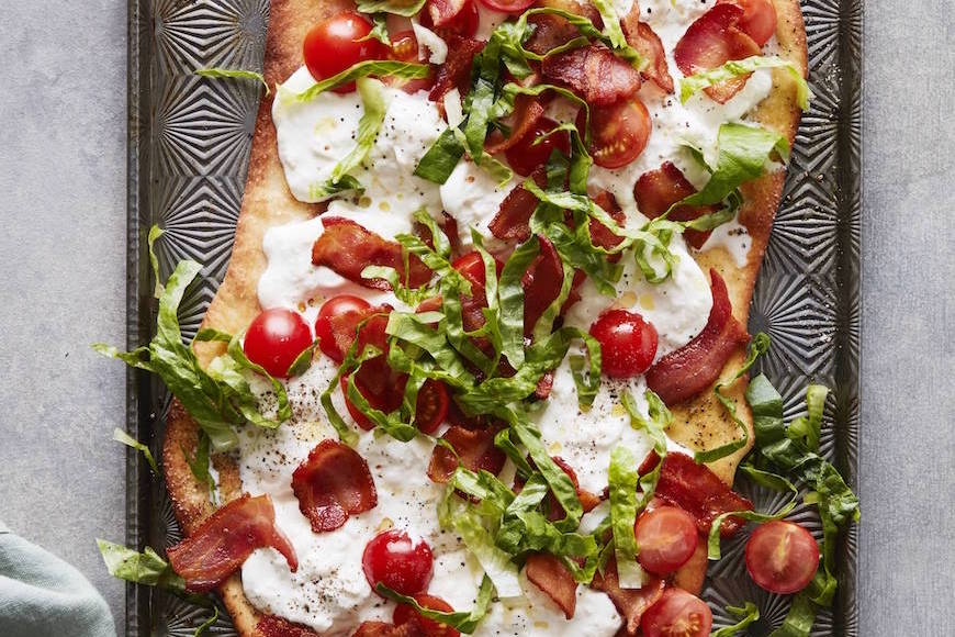 BLT Flatbread - What's Gaby Cooking