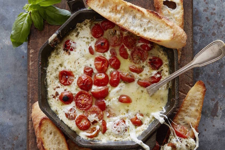 Hot Caprese Dip - What's Gaby Cooking