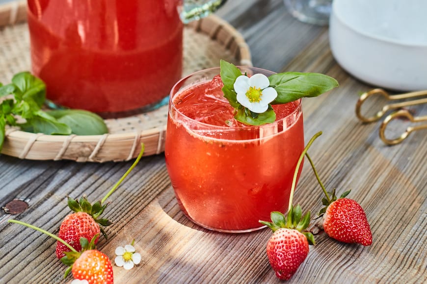 Strawberry Basil Lemonade