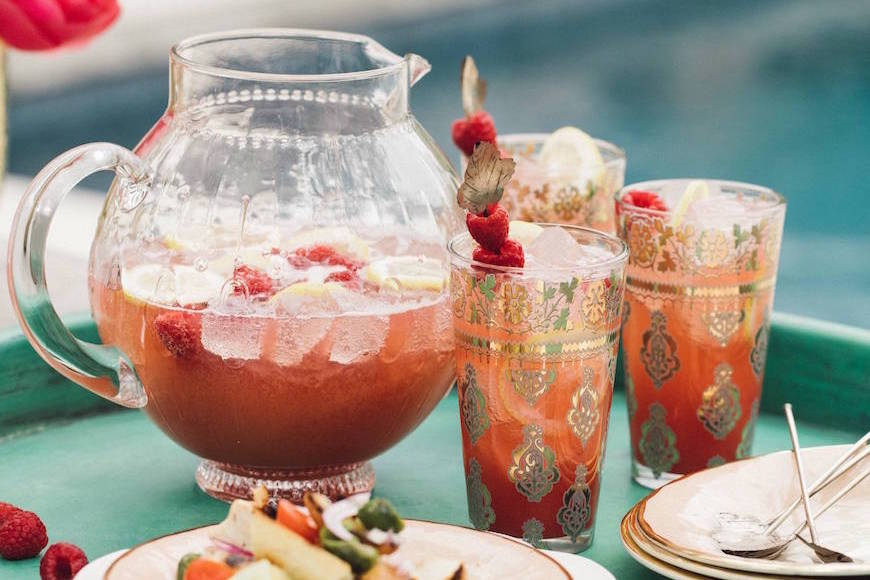 Sparkling Raspberry Lemonade - What's Gaby Cooking