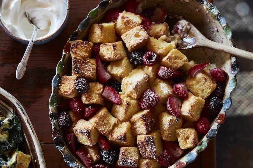 Mixed Berry Strata - What's Gaby Cooking