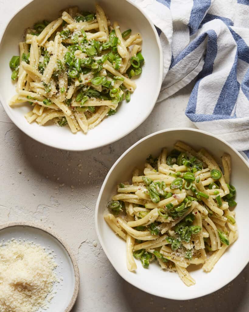 20 Minute Snap Pea Pasta - What's Gaby Cooking