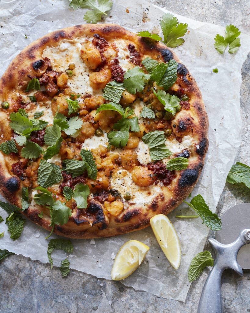 Samosa Pizza - What's Gaby Cooking