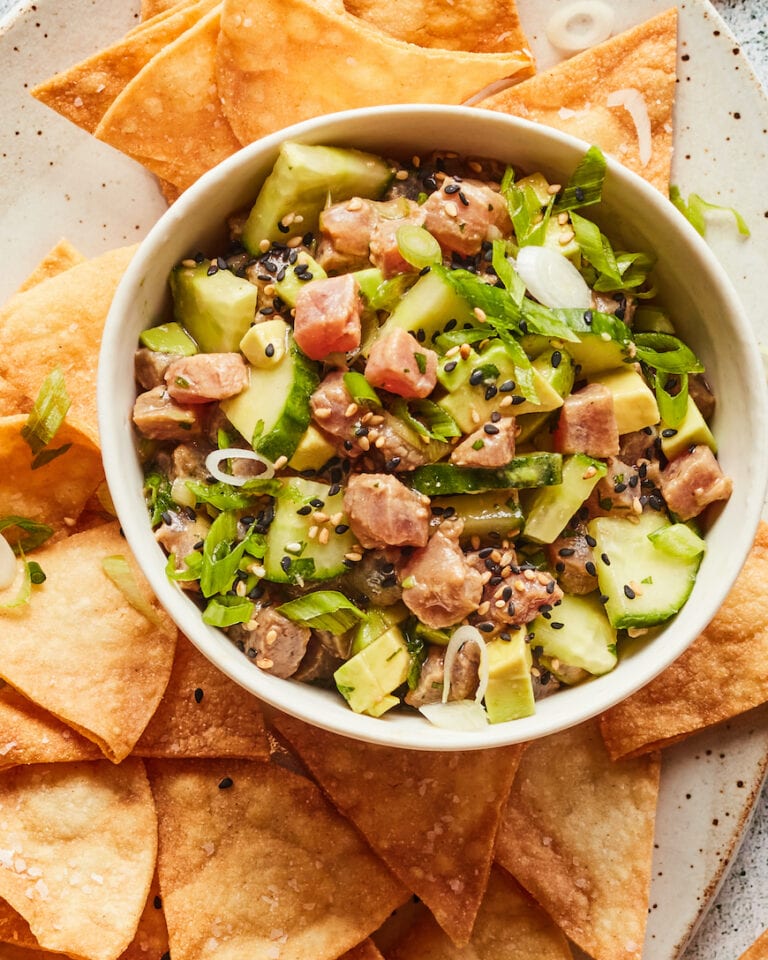 Cucumber Avocado Ahi Ceviche - What's Gaby Cooking