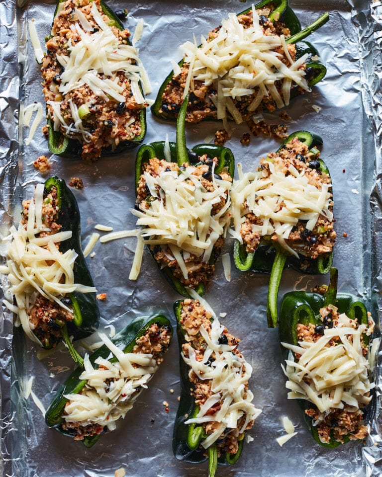 Poblano Stuffed Peppers - What's Gaby Cooking