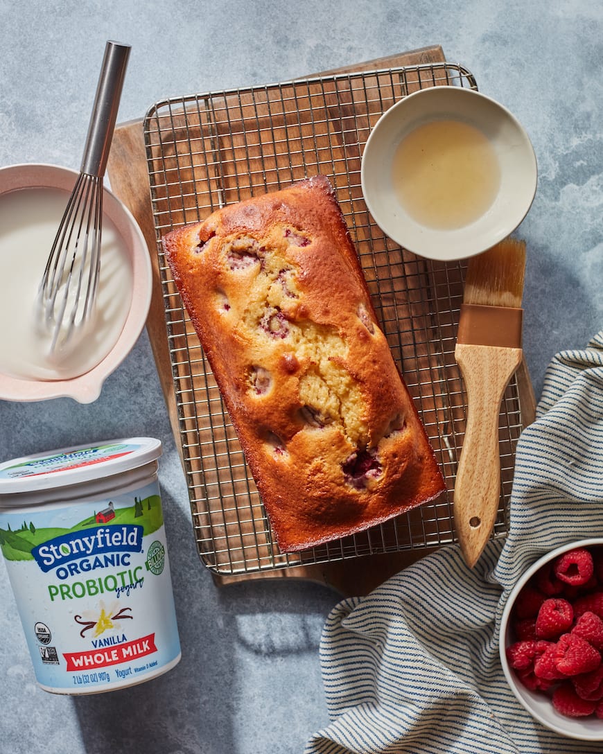 Lemon Raspberry Yogurt Cake - What's Gaby Cooking