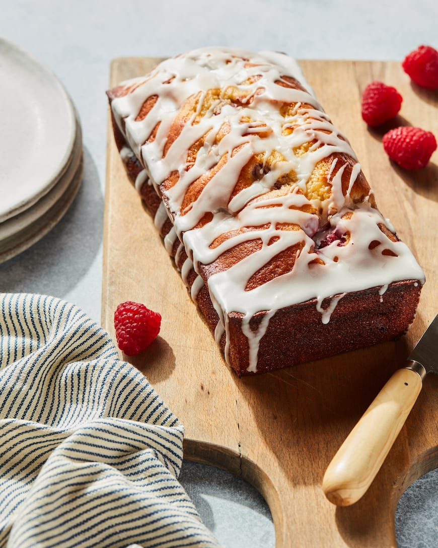 Lemon Raspberry Yogurt Cake - What's Gaby Cooking