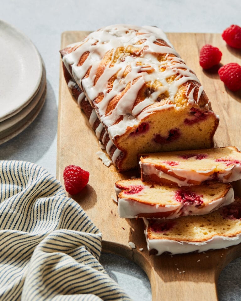 Lemon Raspberry Yogurt Cake - What's Gaby Cooking