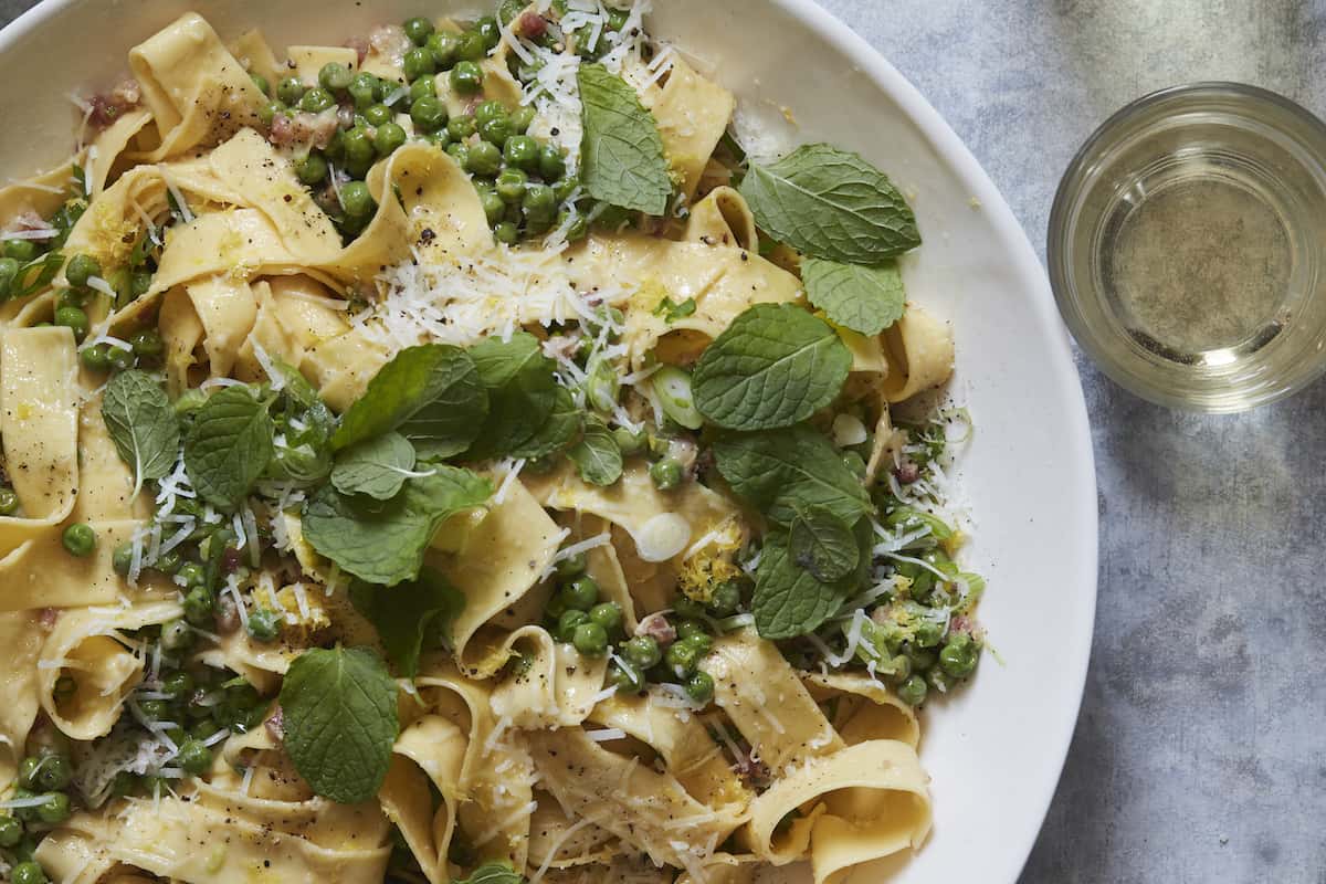 Spring Pasta Carbonara - What's Gaby Cooking