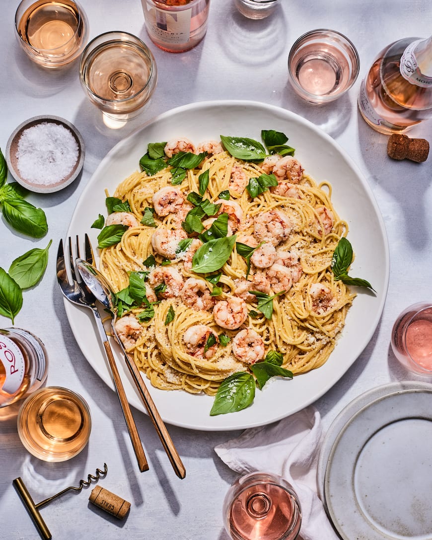 Garlic Shrimp Rosé Pasta - What's Gaby Cooking