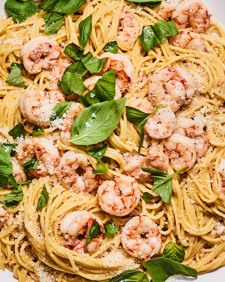 Garlic Shrimp Rosé Pasta - What's Gaby Cooking