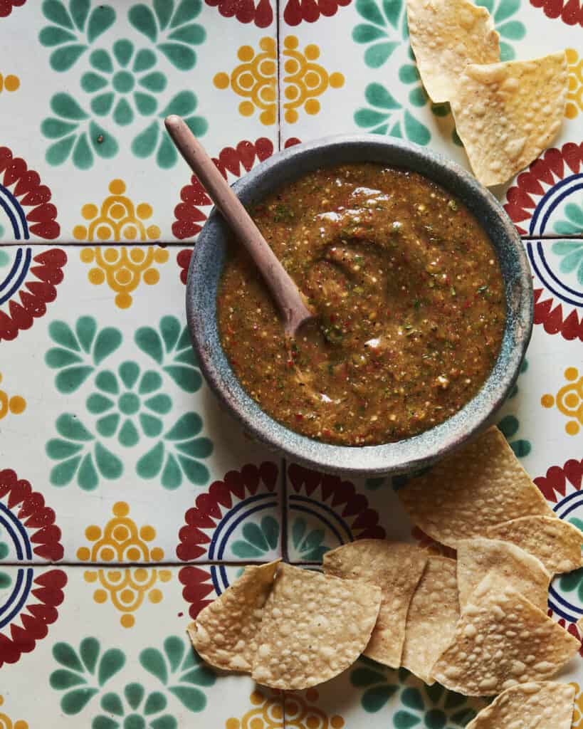 The Most Delicious Traditional Arbol Chile Salsa - What's Gaby Cooking