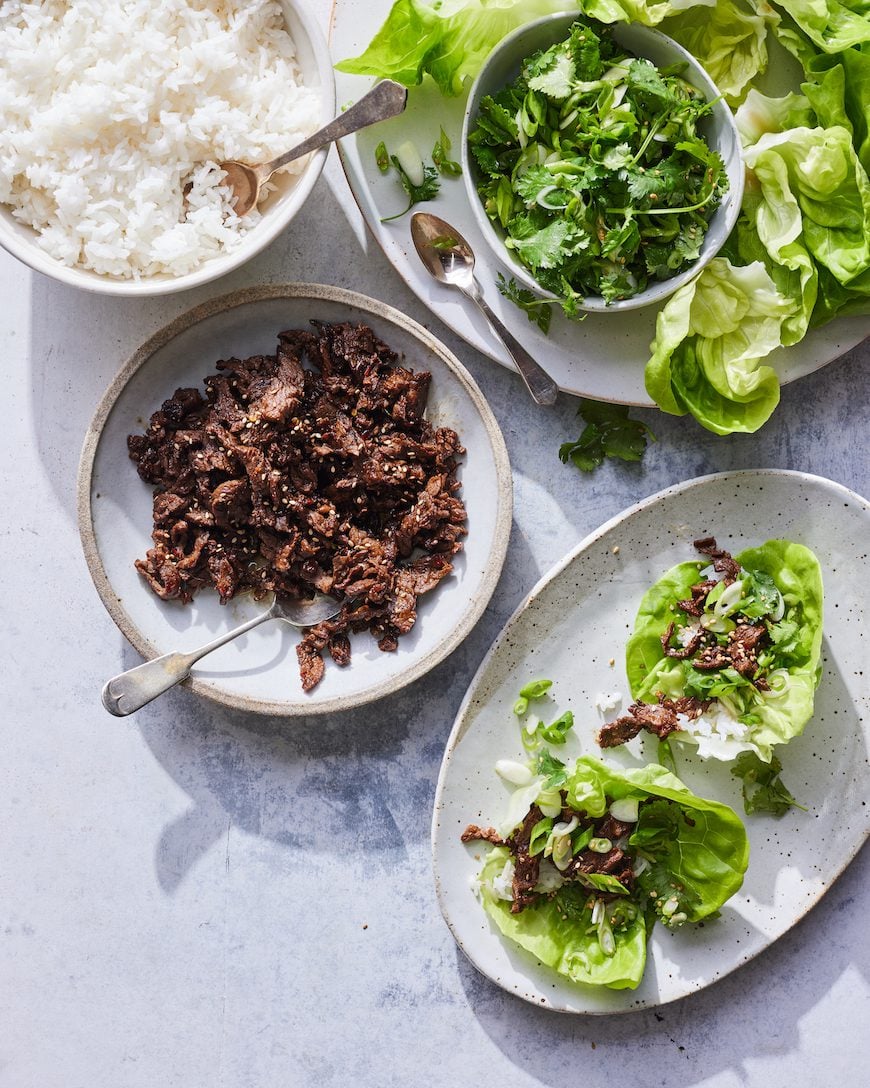 Beef Bulgogi Lettuce Wraps - What's Gaby Cooking