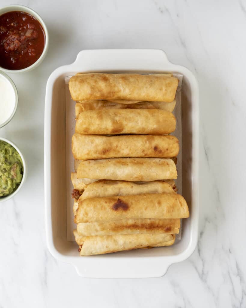 Perfectly Crispy Chicken Flautas - What's Gaby Cooking