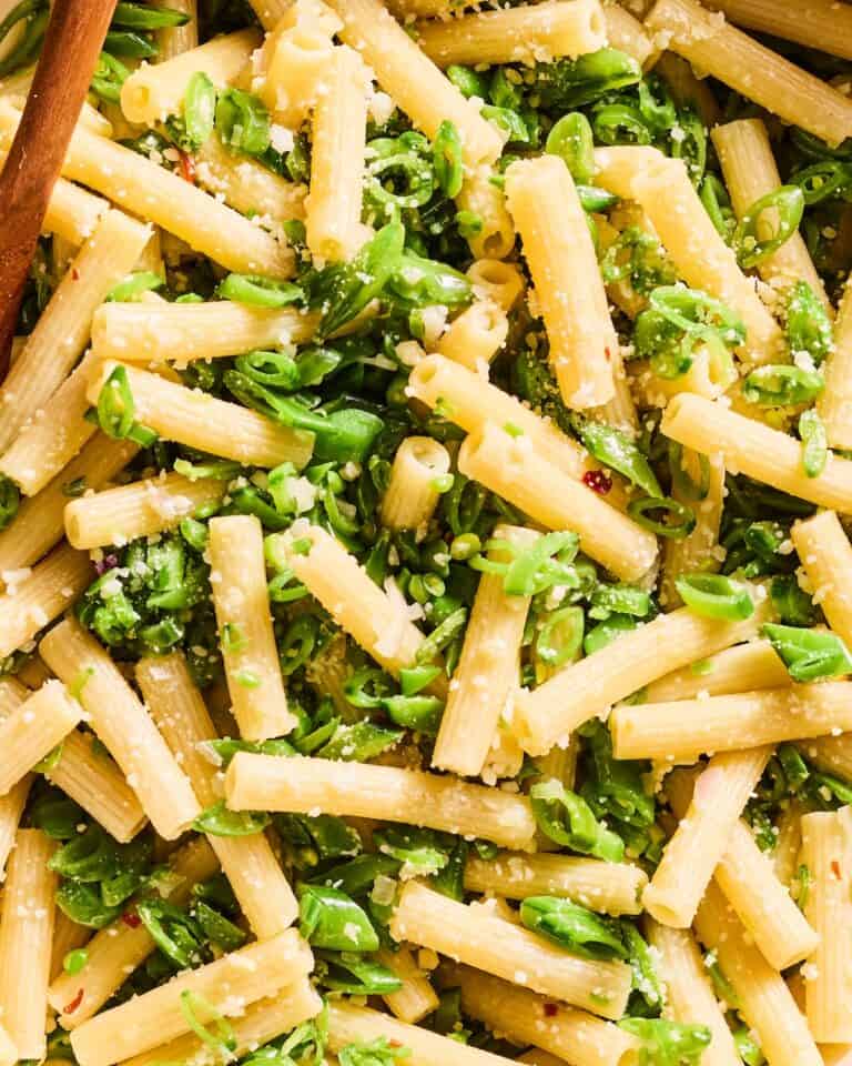 20 Minute Snap Pea Pasta - What's Gaby Cooking