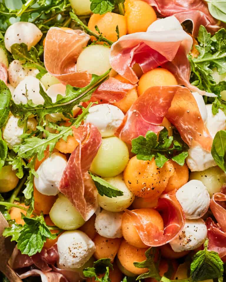 Prosciutto And Melon Salad - Sweet And Salty Perfection