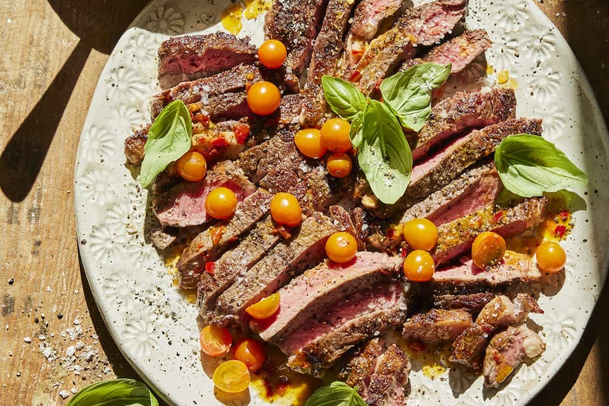 Grilled Ribeyes With Calabrian Chile Butter - What's Gaby Cooking