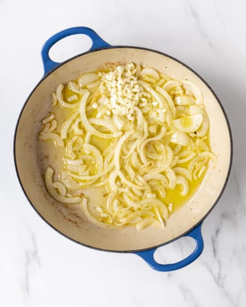 Easy Skillet Cheesy Chickpeas - What's Gaby Cooking