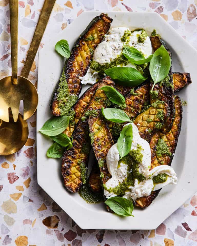 Thomas Keller's Zucchini With Burrata And Pesto - What's Gaby Cooking