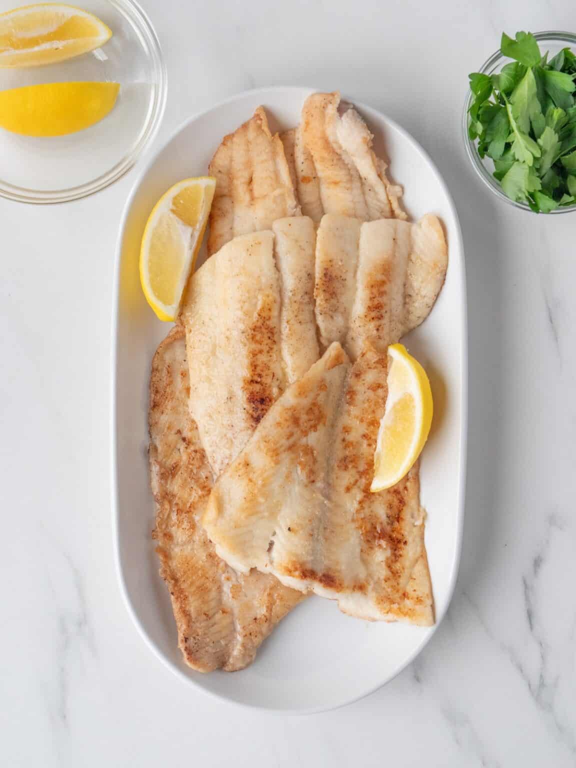 Pan Fried Sole With Lemon - What's Gaby Cooking
