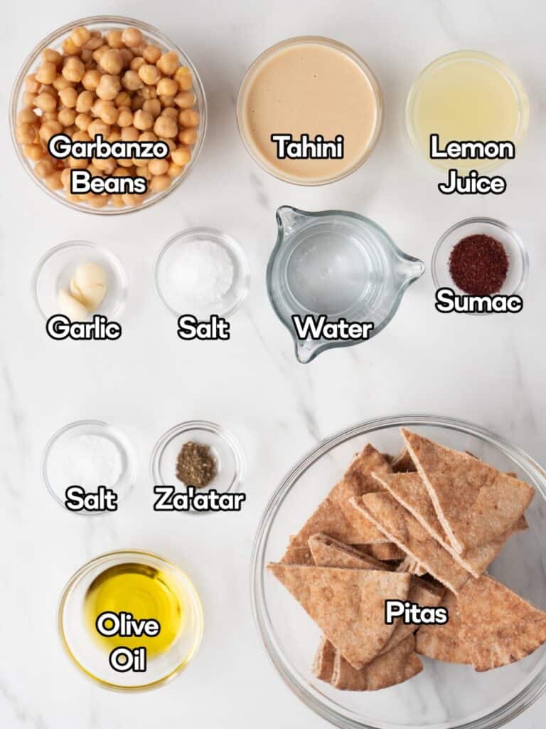 The Best Hummus And Herbed Baked Pita Chips - What's Gaby Cooking