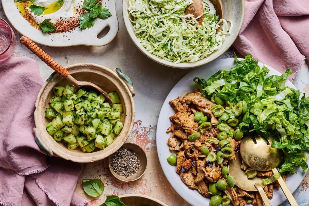 Chicken Shawarma Dinner Party Menu (and Prep Schedule) - What's Gaby ...