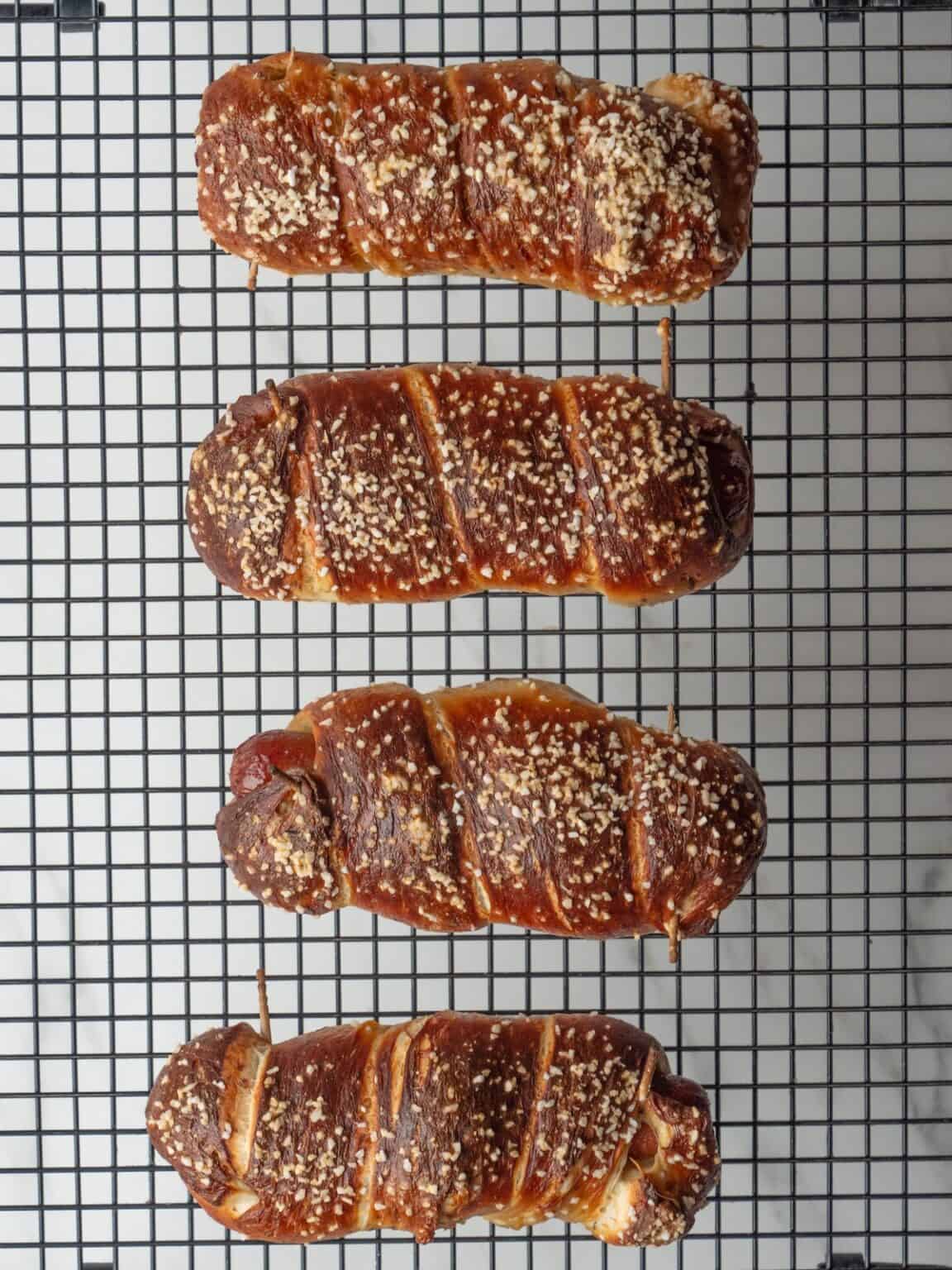 Parmesan Pretzel Dogs - What's Gaby Cooking