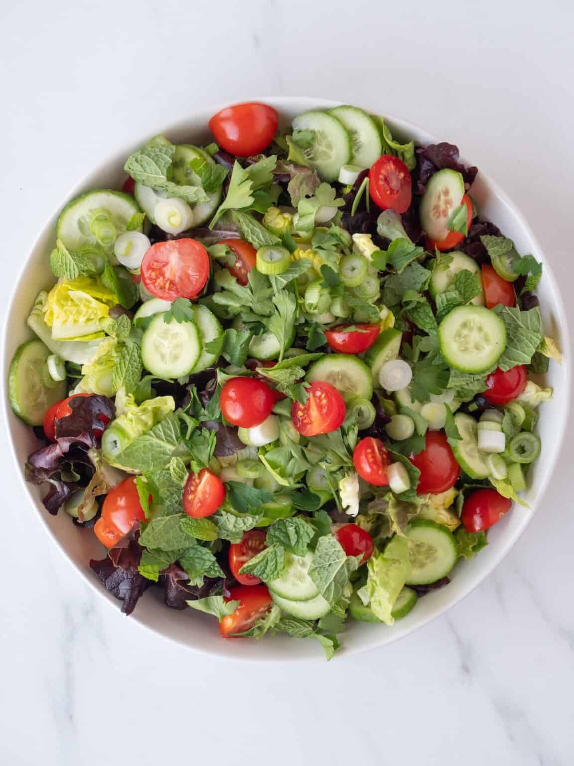 A Perfect Fattoush Salad - What's Gaby Cooking