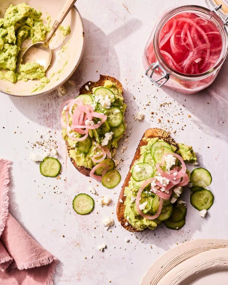 Cucumber Toast With Avocado - What's Gaby Cooking