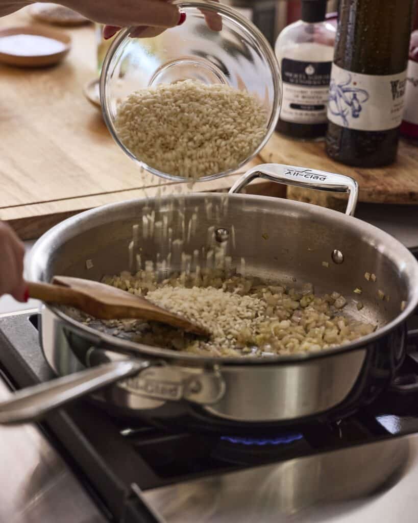Winter Green Risotto - What's Gaby Cooking