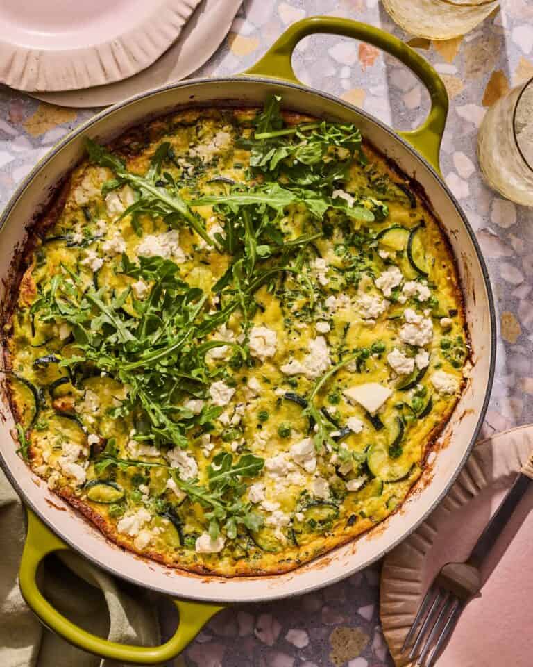 Zucchini Frittata With Feta - What's Gaby Cooking