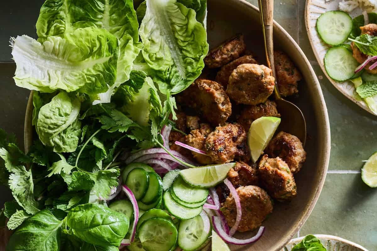 Chicken Larb Tots - What's Gaby Cooking