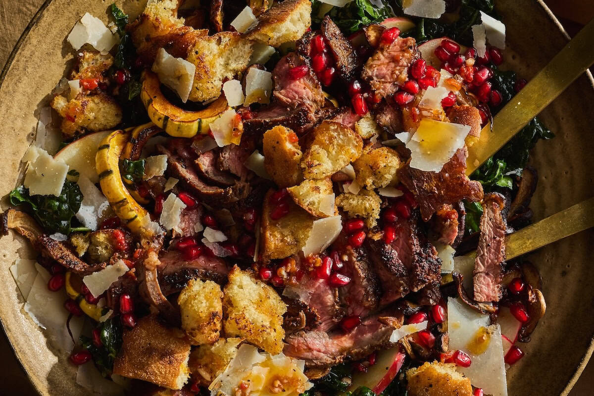 Skirt Steak Salad With Calabrian Vinaigrette - What's Gaby Cooking