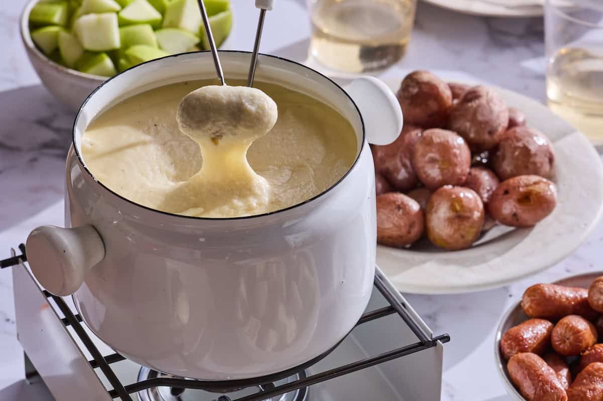 Winter Cheese Fondue - What's Gaby Cooking