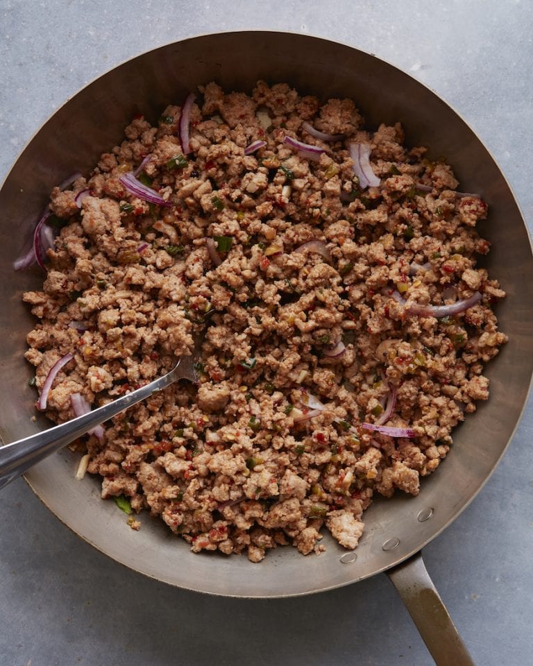Turkey Larb Lettuce Wraps - What's Gaby Cooking