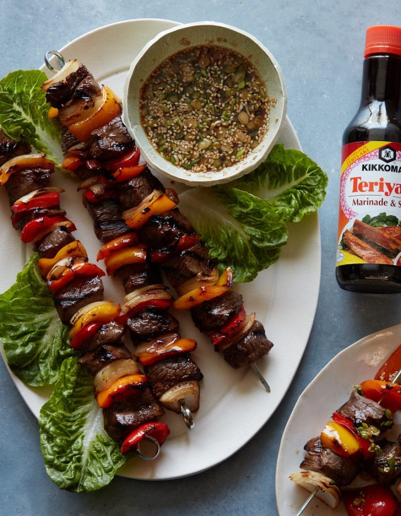 Grilled Beef Kebabs - What's Gaby Cooking