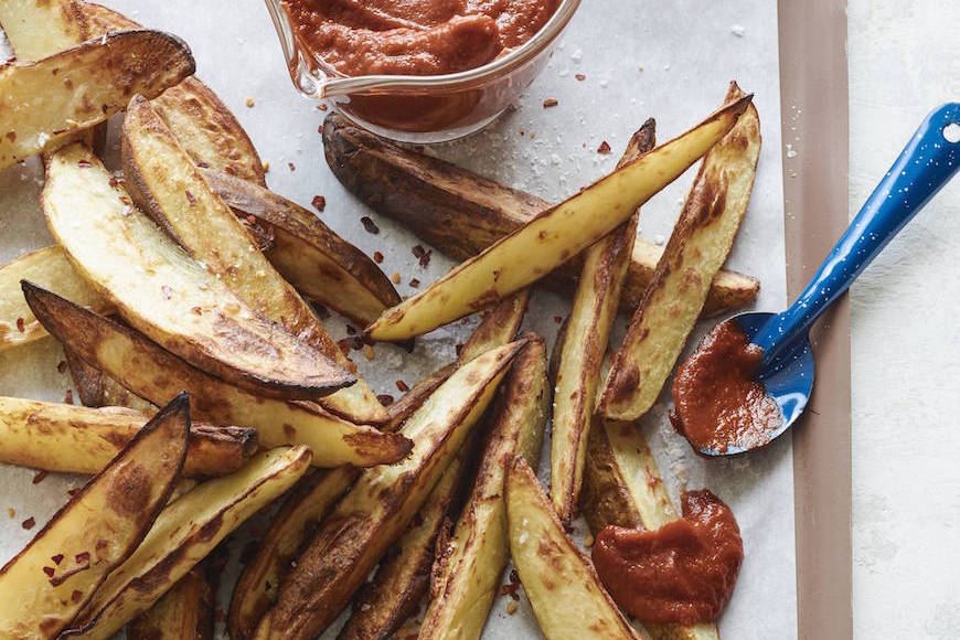 Smoky Wedge Fries - What's Gaby Cooking