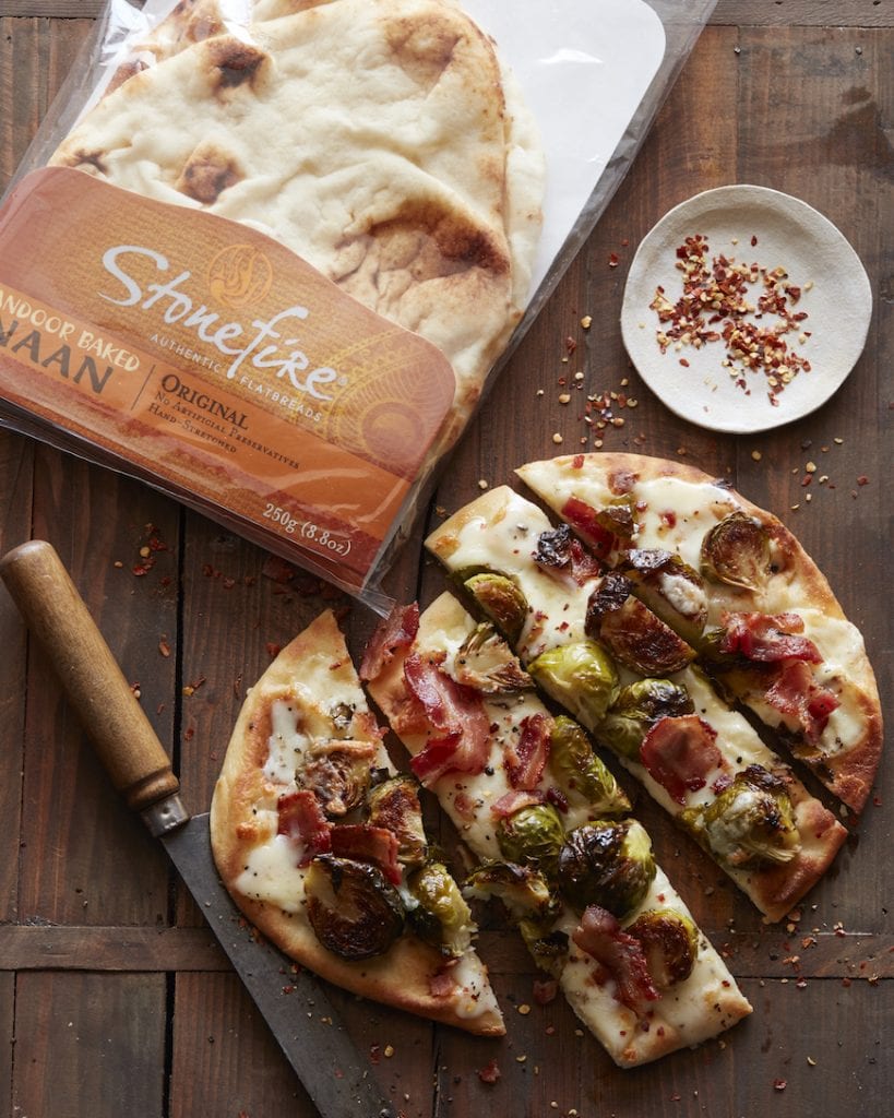 Bacon And Brussels Sprouts Flatbread - What's Gaby Cooking