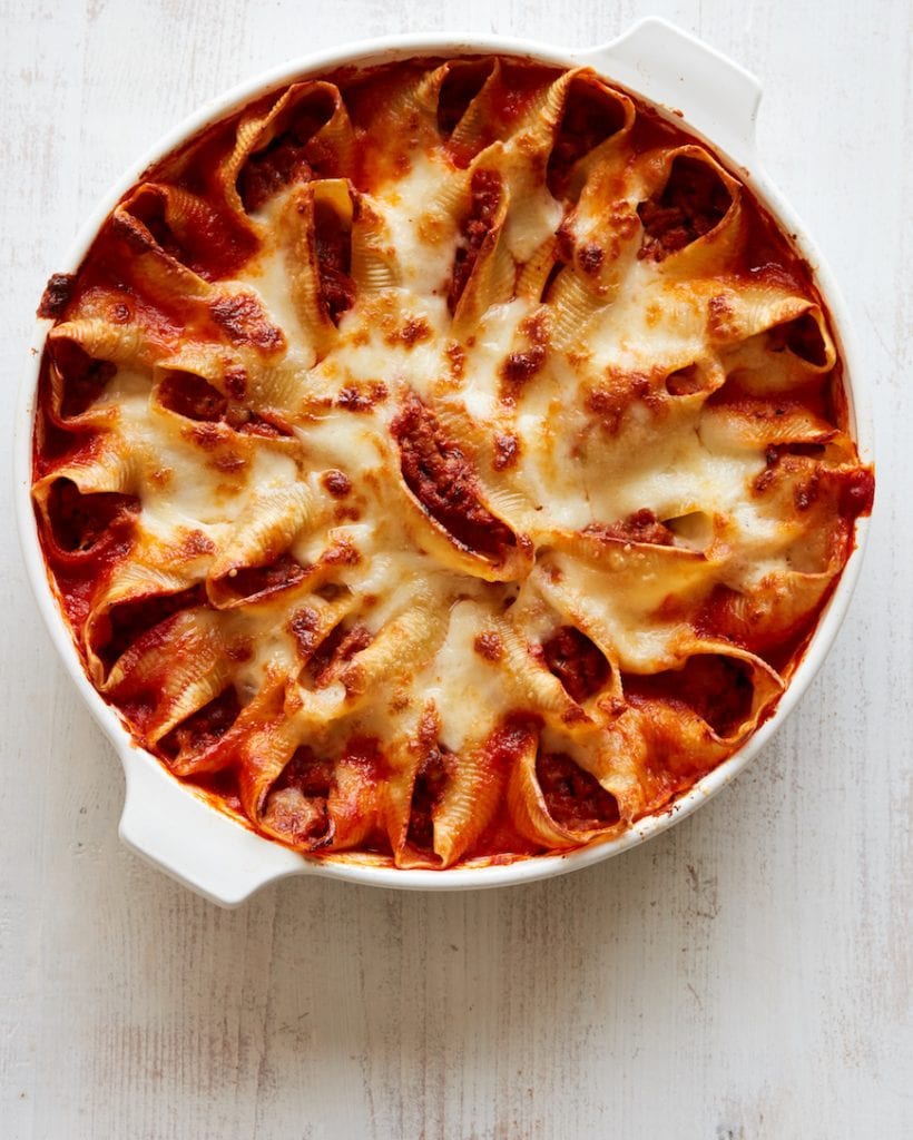 Turkey Bolognese Stuffed Shells - What's Gaby Cooking