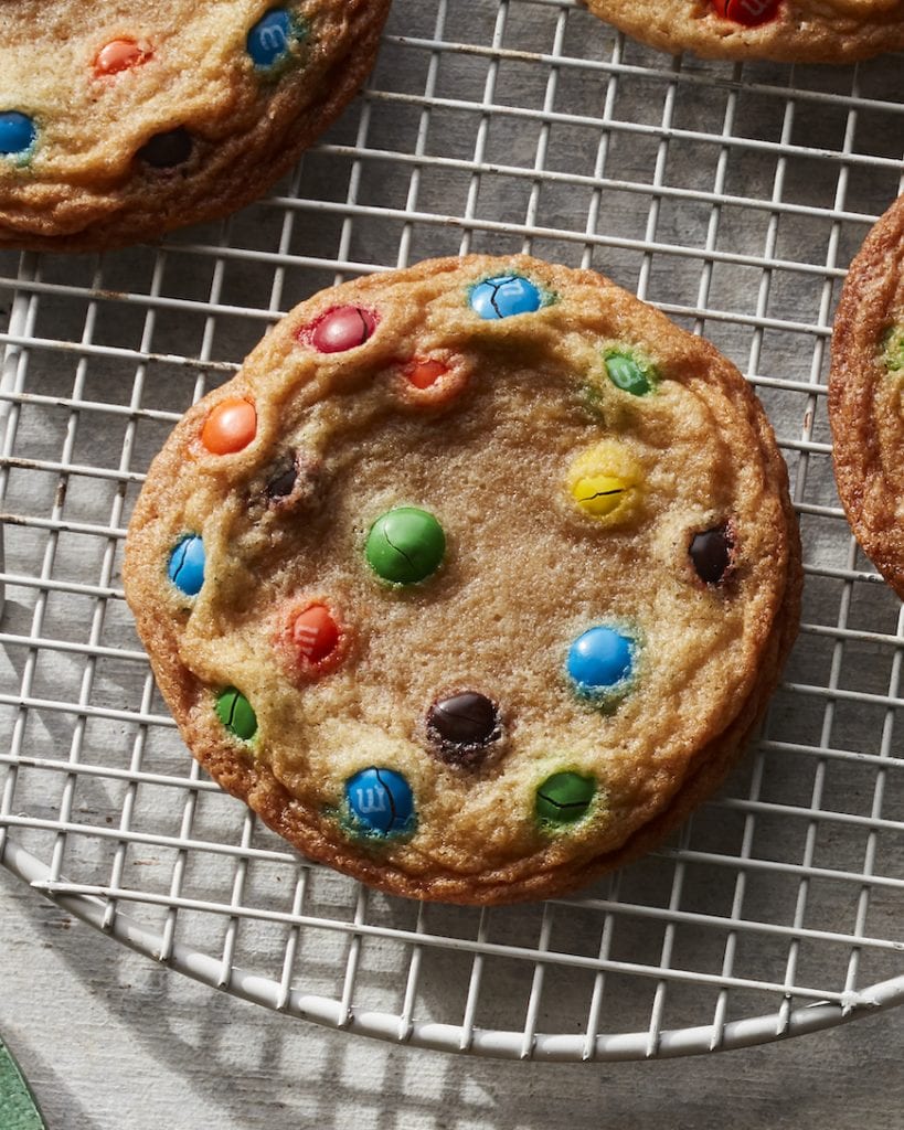 Giant Valentine's Day M&M Cookies