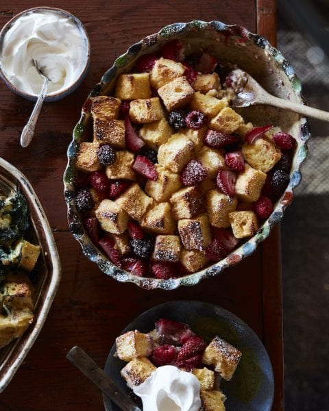 Mixed Berry Strata - What's Gaby Cooking